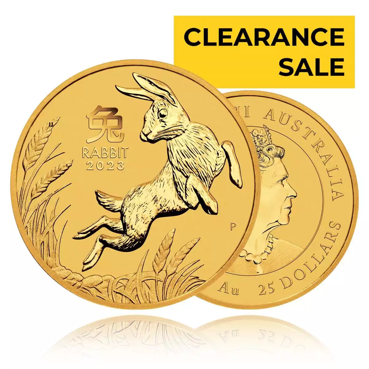 1/4oz Gold Coin 2023 Year of the Rabbit - Perth Mint | Ainslie Bullion